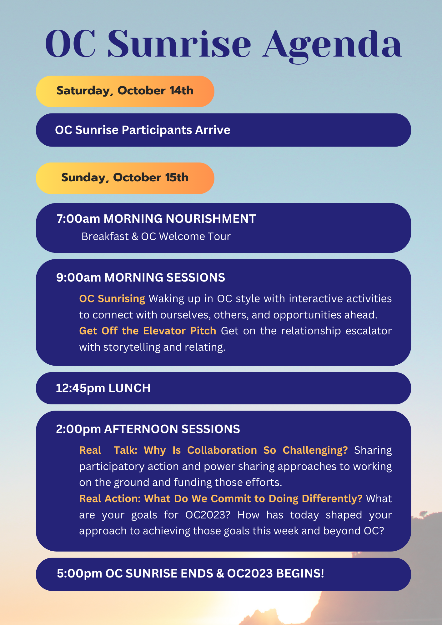 OC Sunrise - Opportunity Collaboration