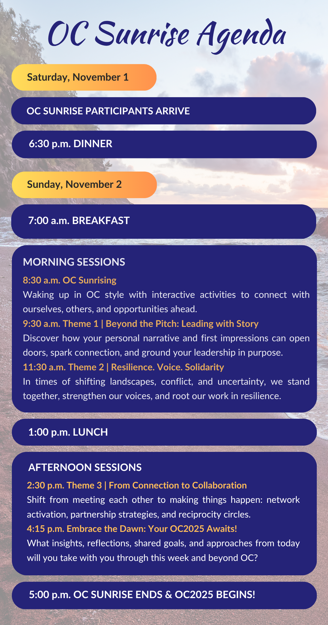 OC Sunrise - Opportunity Collaboration